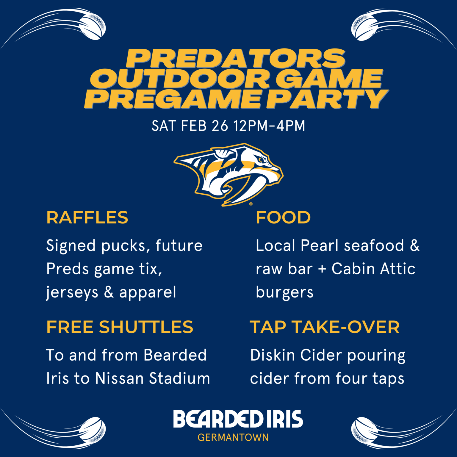 Predators Outdoor Game Pregame Party | Nashville Guru