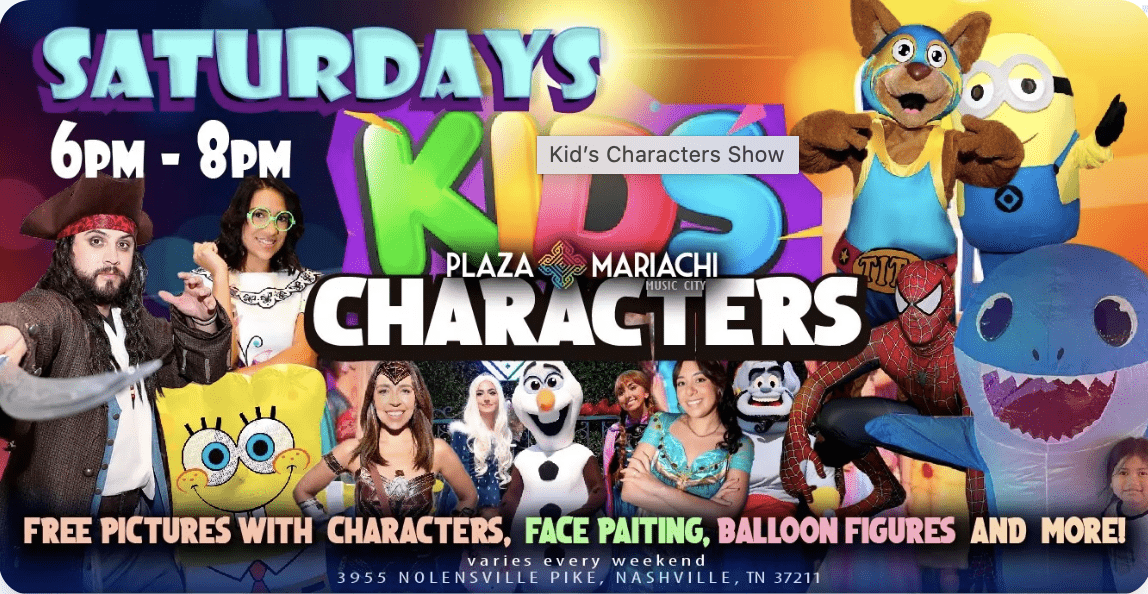 Kid’s Characters Show | Nashville Guru