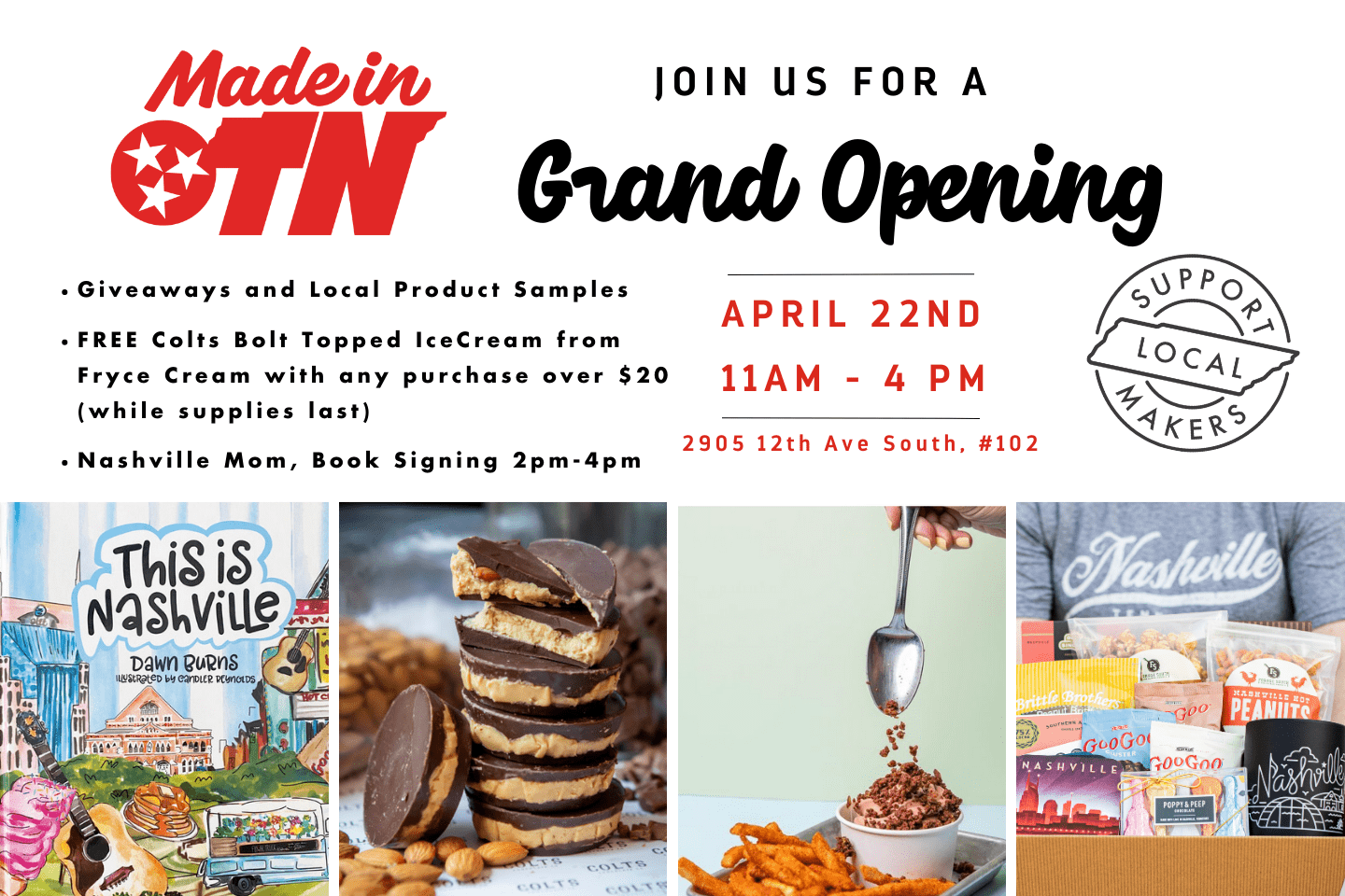 Grand Opening of Made in TN (12 South) | Nashville Guru