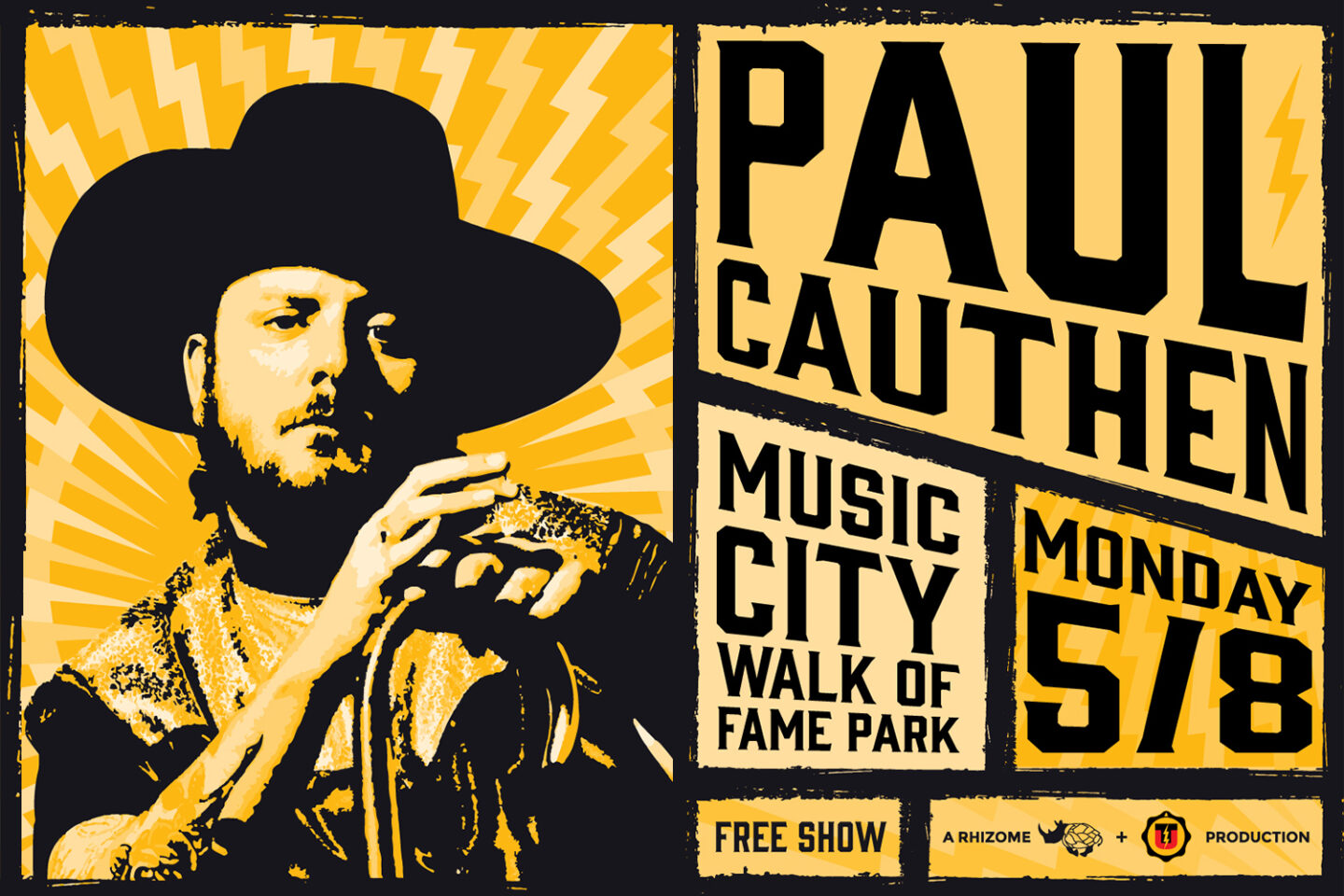 Paul Cauthen LIVE at Music City Walk of Fame Park | Nashville Guru