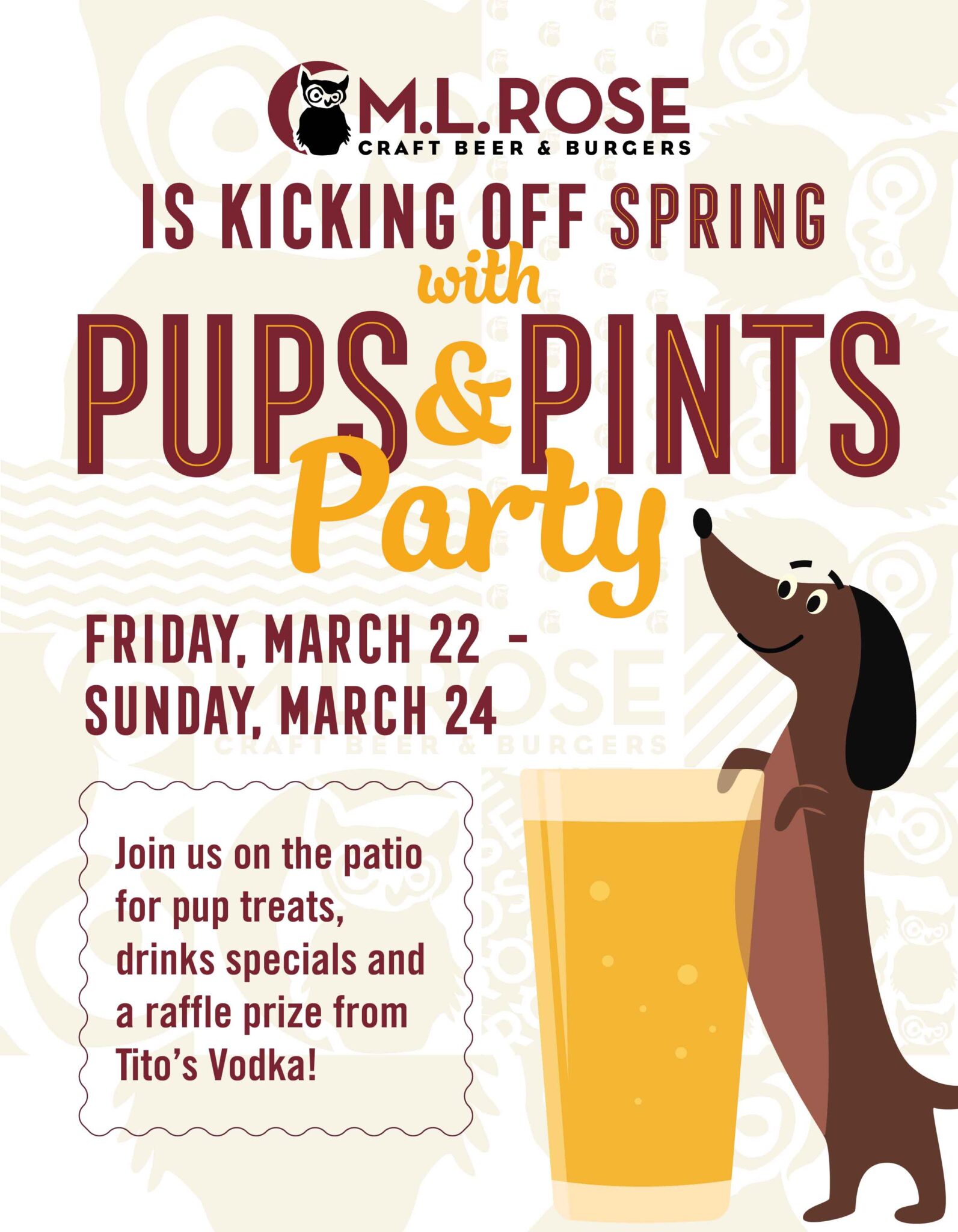 Pups and Pints at M.L.Rose | Nashville Guru