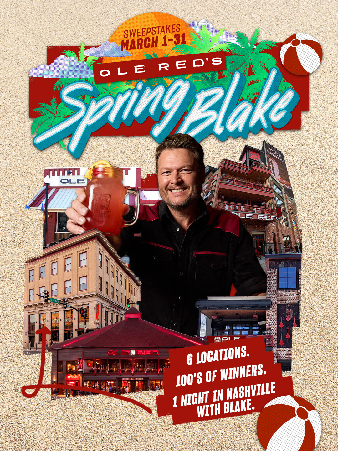 Spring Blake at Ole Red: Private Blake Shelton Concert Sweepstakes ...
