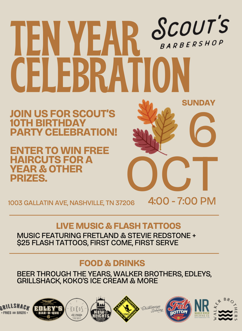 Scout's Barbershop 10 Year Celebration | Nashville Guru
