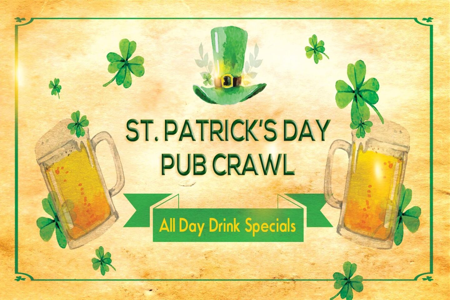 Nashville St Patrick’s Day Bar Crawl & Block Party - 15+ Bars ...