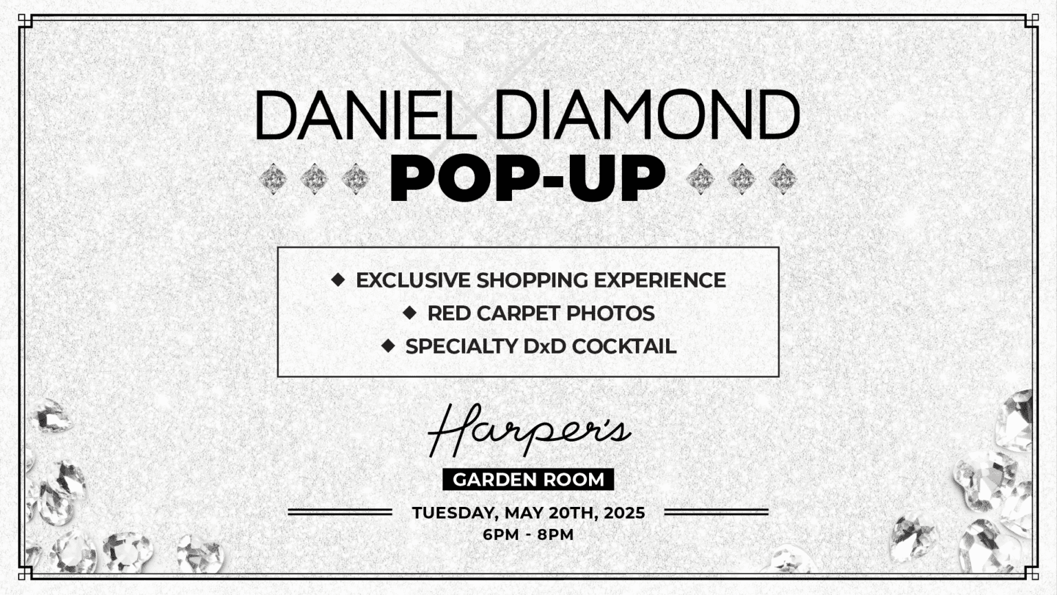 Daniel Diamond Pop-Up at Harper's | Nashville Guru
