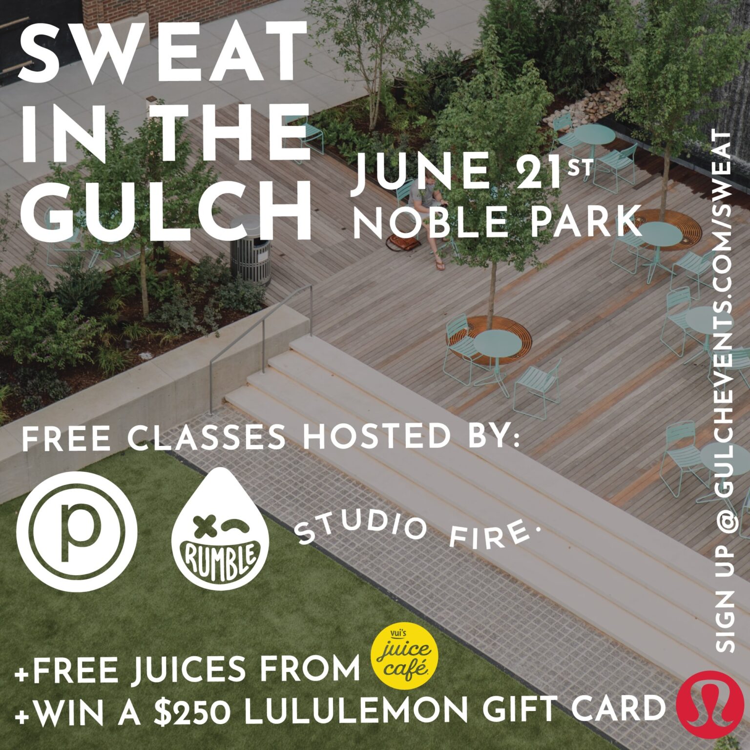 Sweat in the Gulch: Free Fitness Classes & Vui’s Juice | Nashville Guru